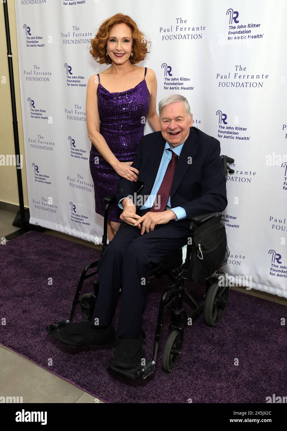 LOS ANGELES, CA - May 9: Amy Yasbeck, Tom Ritter at The John Ritter ...
