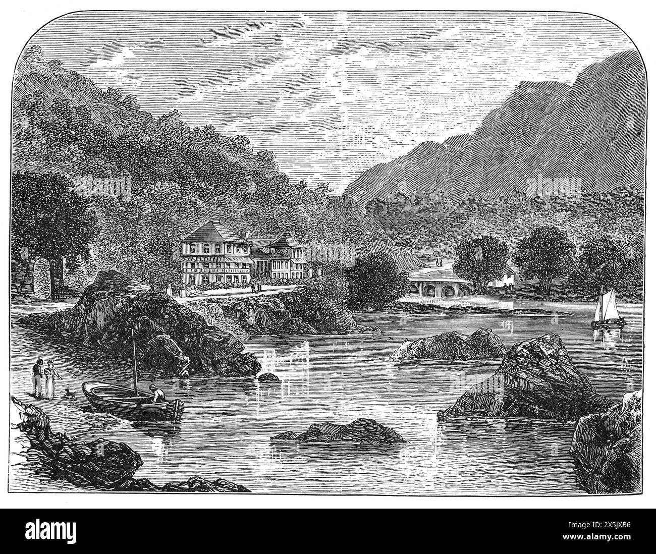 The famous Eccles Hotel at Glengarriff, West Cork, Ireland, as it ...