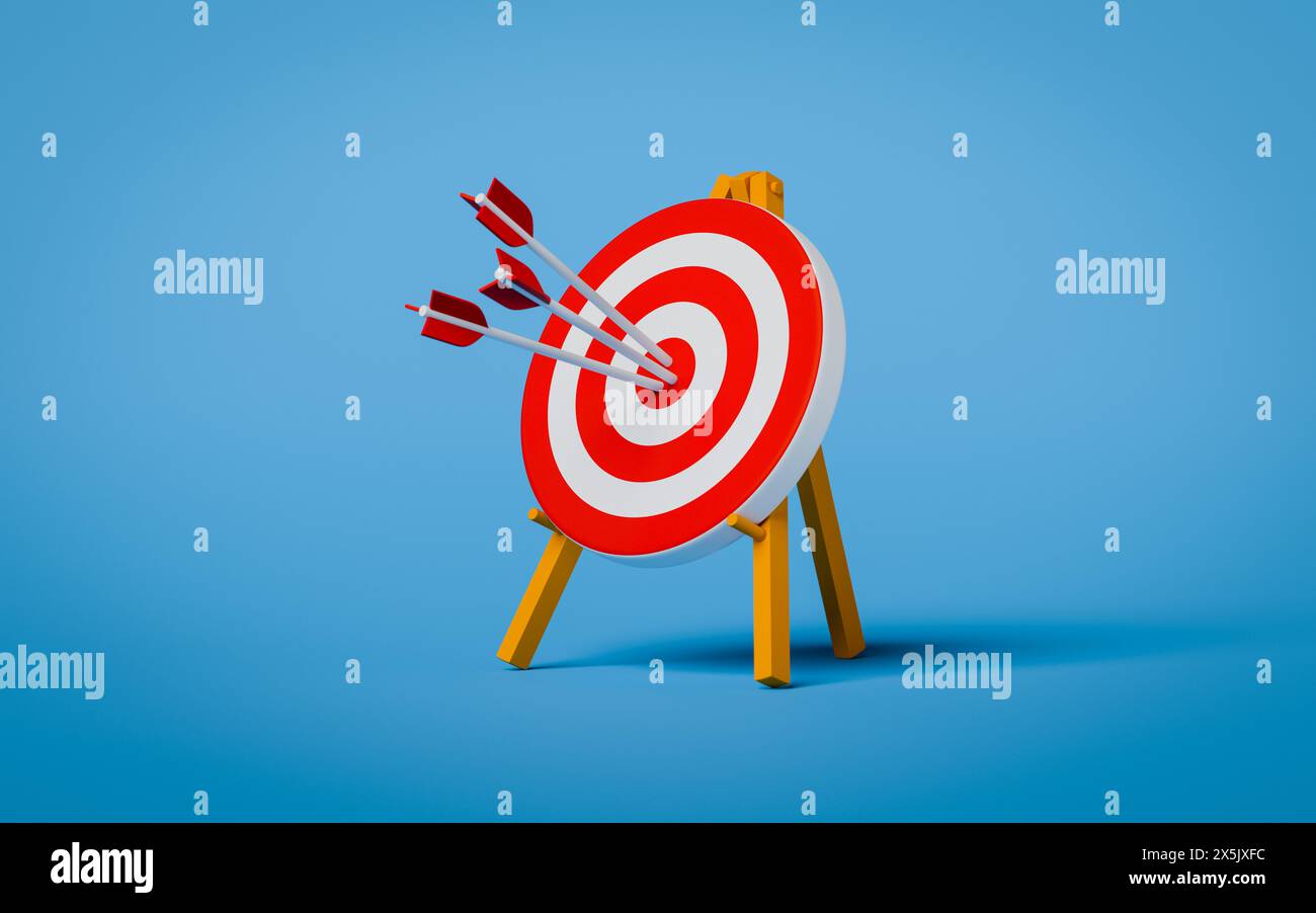 Target arrows success animation hi-res stock photography and images - Alamy