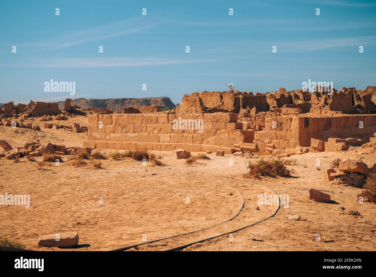 Ruins of the ancient village of Germa, capital of the Garamantes empire ...