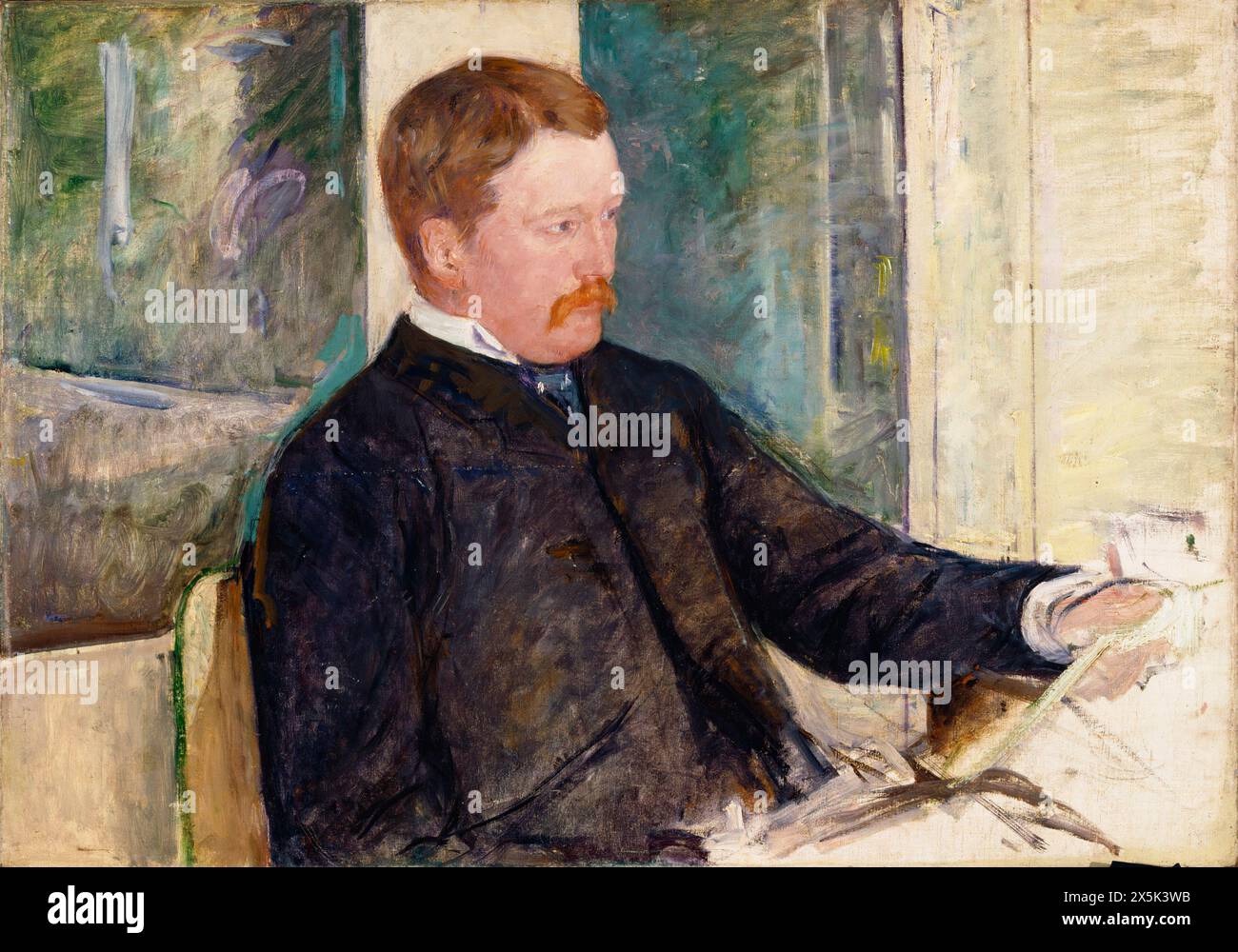 Painting by american artist Mary Cassatt (1844-1926) Alexander J ...