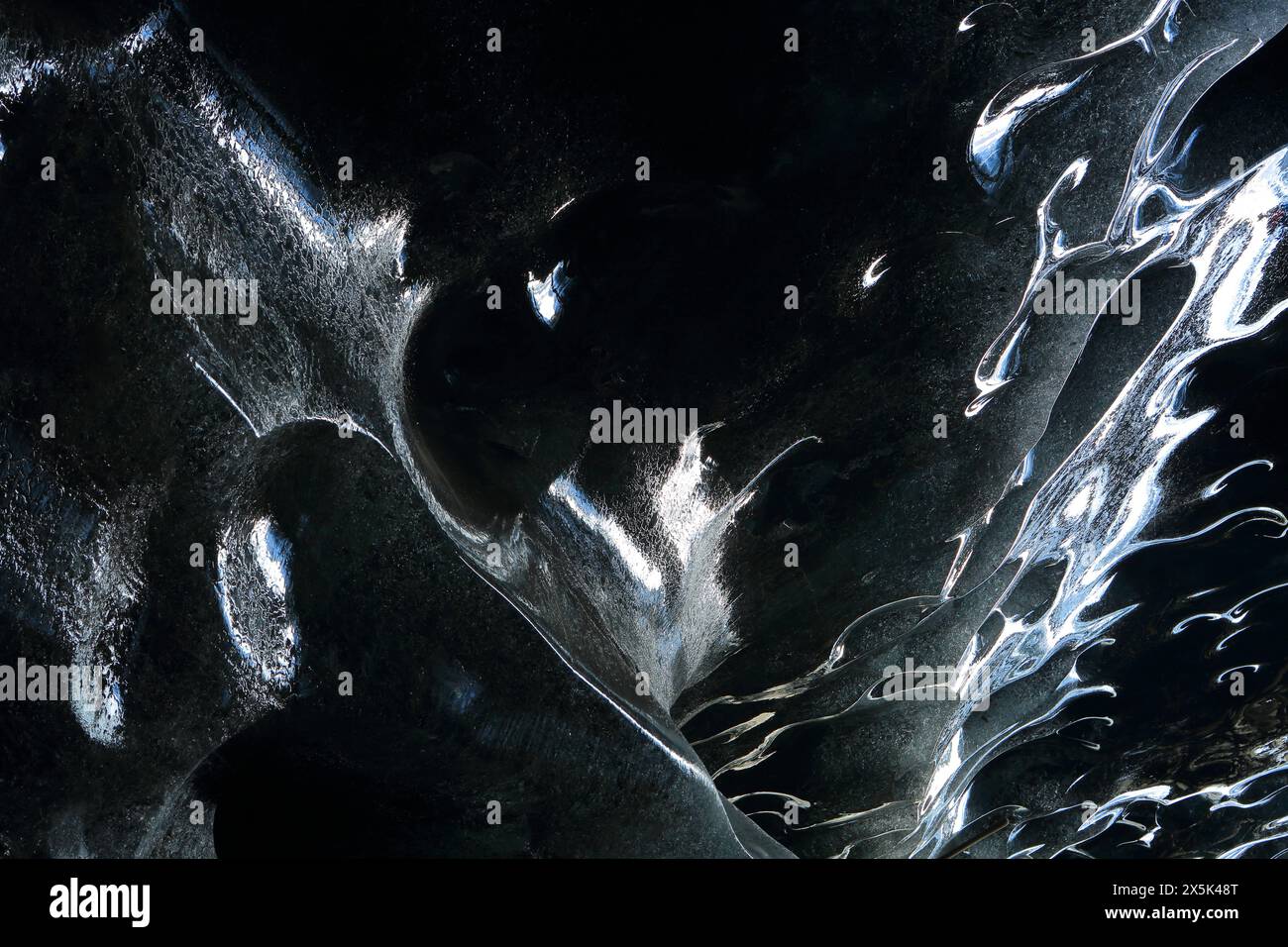 Glacier interior, Vatnajokull National Park, southern Iceland, Polar ...