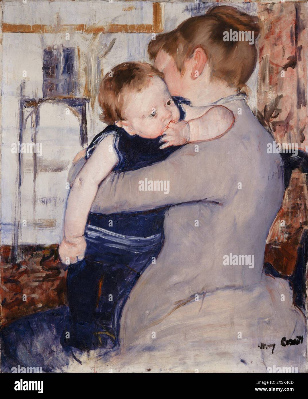 Painting by american artist Mary Cassatt (1844-1926) Mother and Child ...