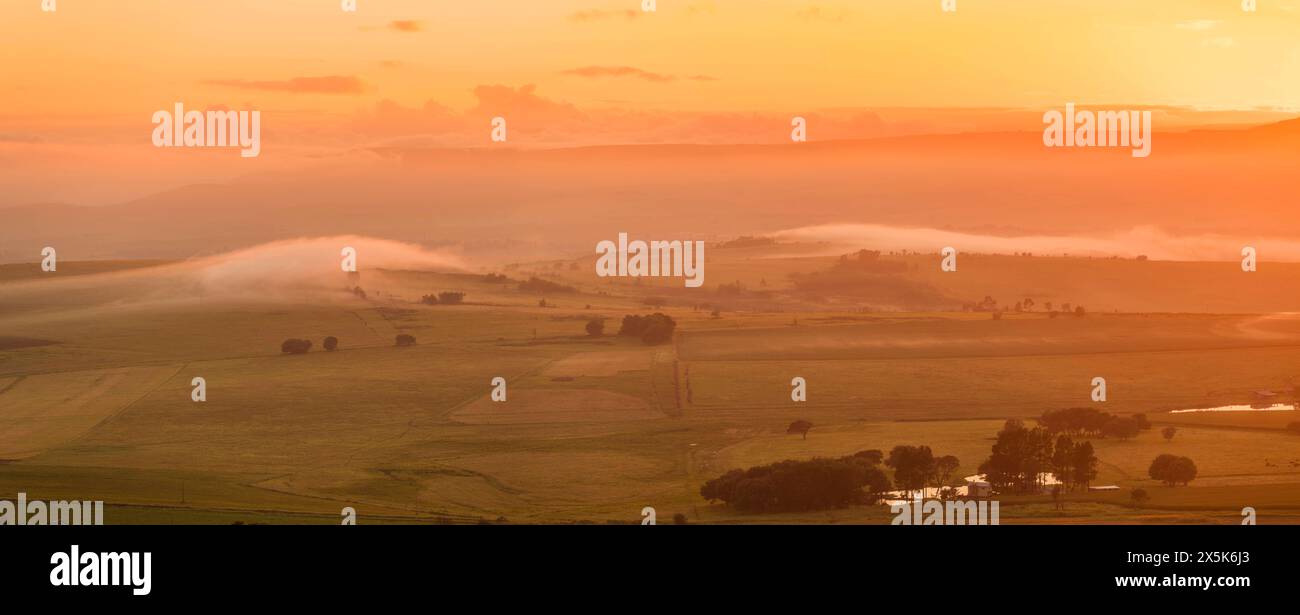 View of landscape from Kloppenheim Country Estate at sunrise ...
