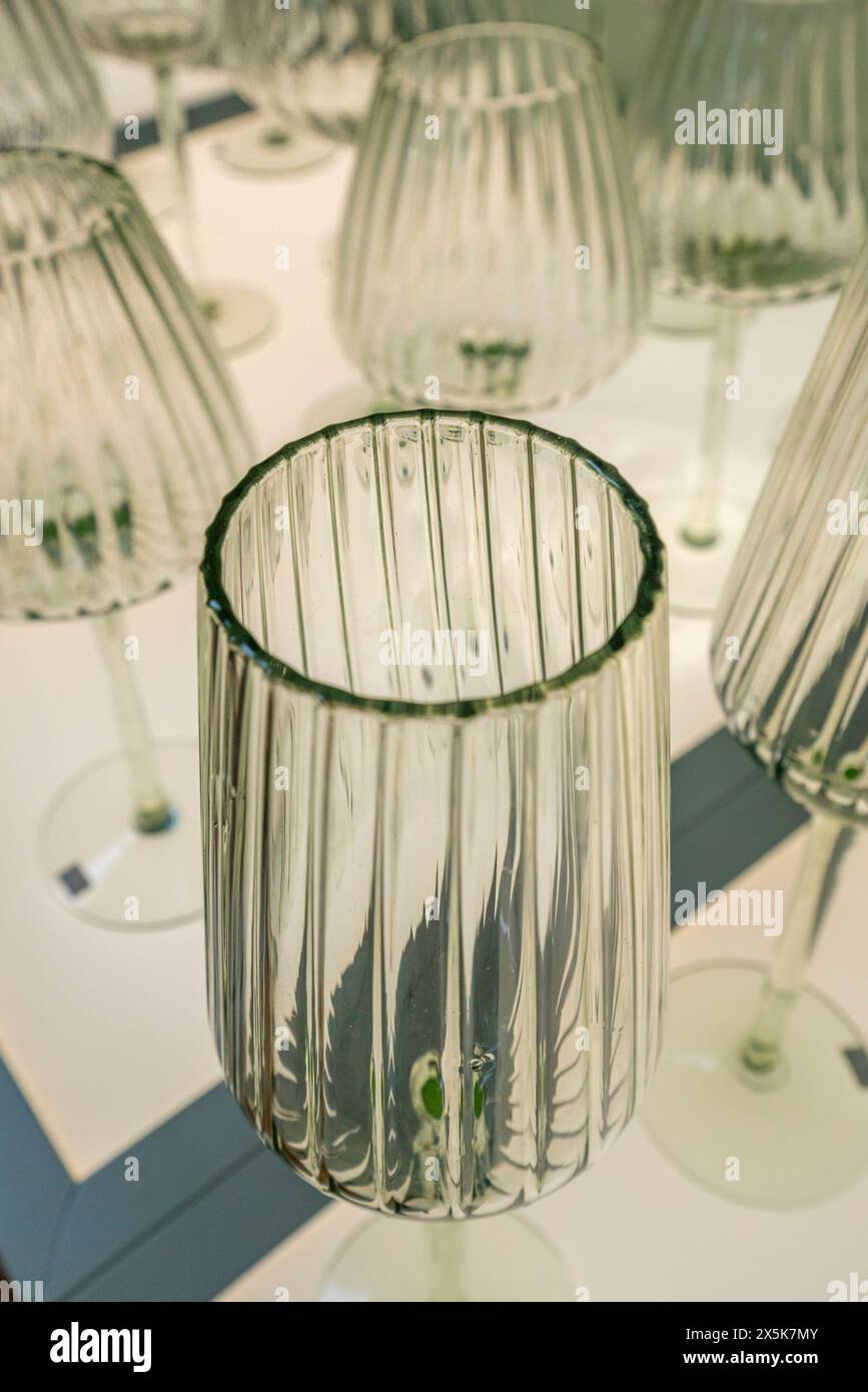 View of glass tableware at Ngwenya Glass-Eswatini, Ngwenya, Mbabane ...