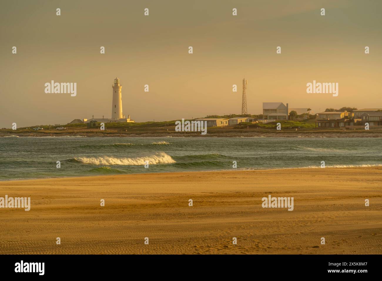 View of Seal Point Lighthouse, Cape St. Francis, Eastern Cape Province ...