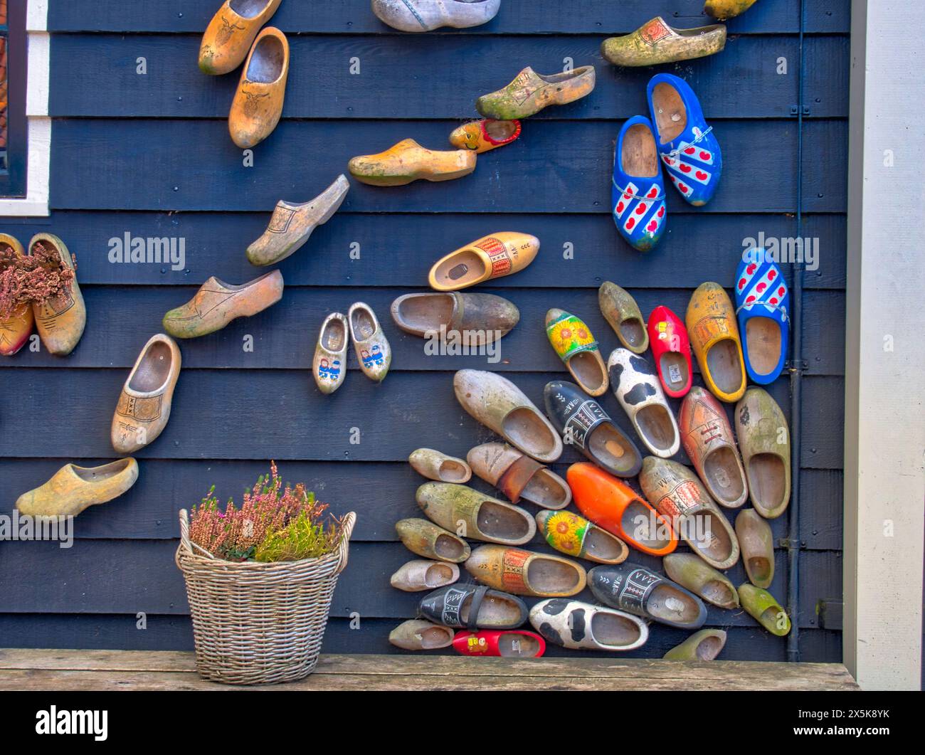 Holland, Netherlands, Zaanse Schans. Traditional Dutch Clogs decorating ...
