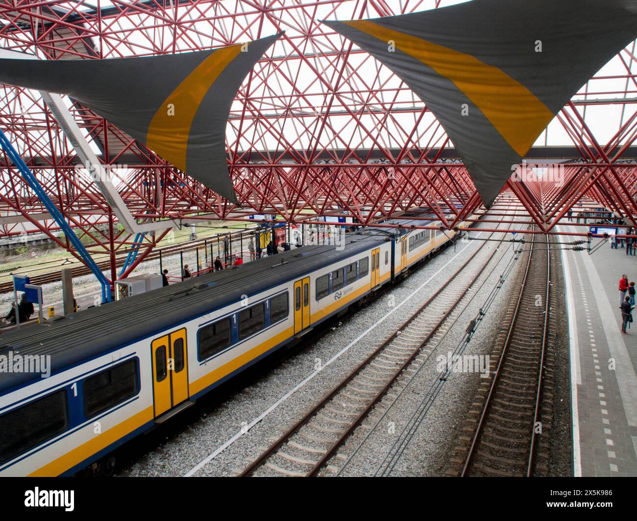 Holland, Netherlands, Zaandam. The main railway station of Zaandam ...
