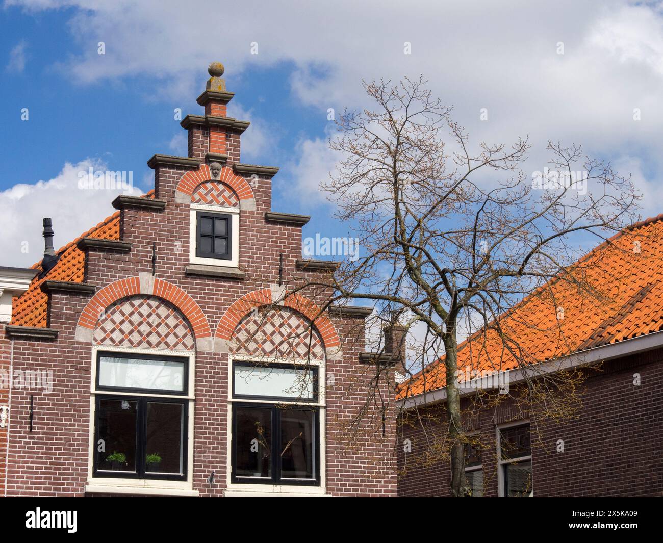 Dutch architecture in the town of Alkmaar. (Editorial Use Only Stock ...