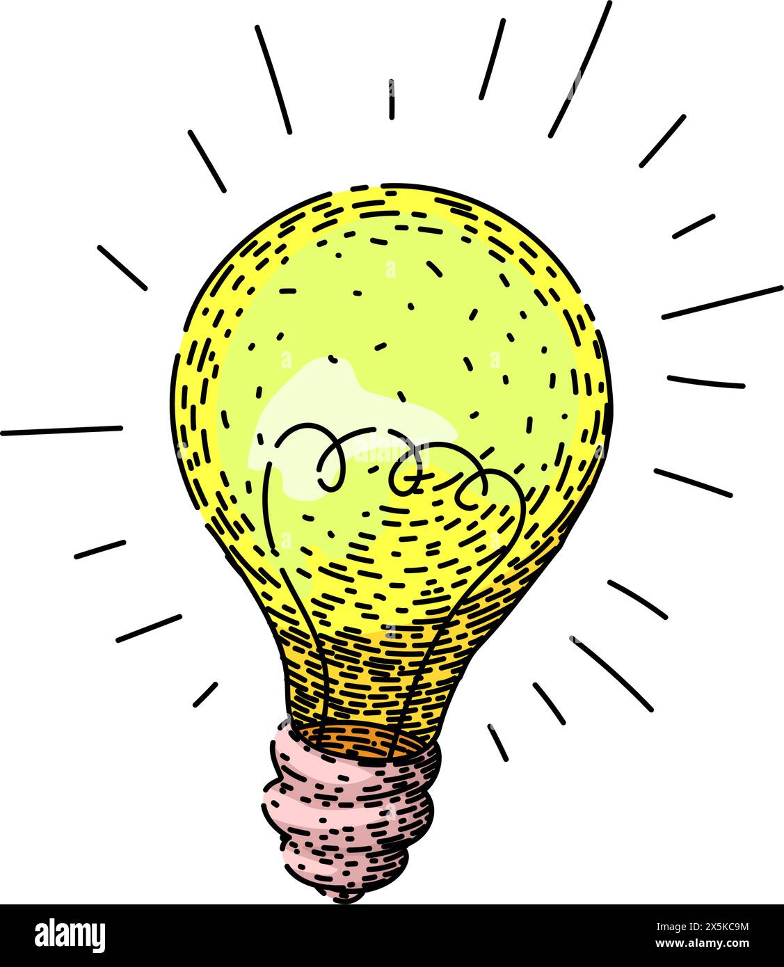 bulb bulb sketch hand drawn vector Stock Vector Image & Art - Alamy