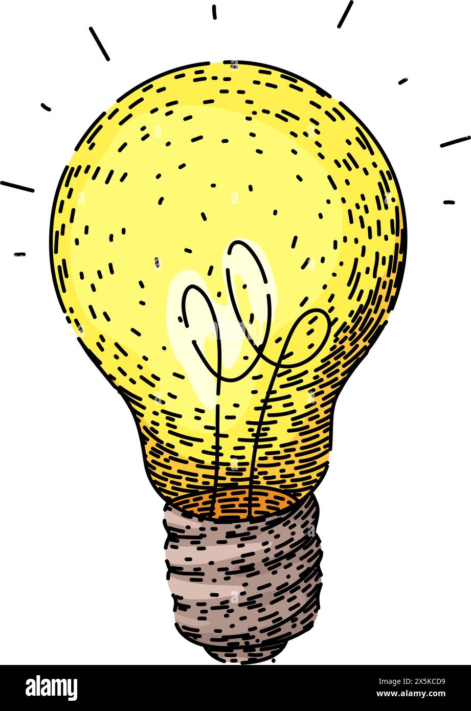 lightbulb bulb sketch hand drawn vector Stock Vector Image & Art - Alamy