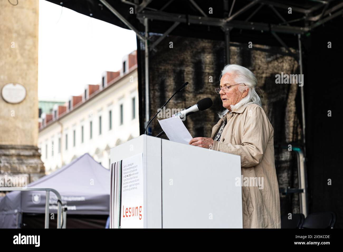 Munich, Germany. 10th May, 2024. Ursula Erber at the reading from books ...