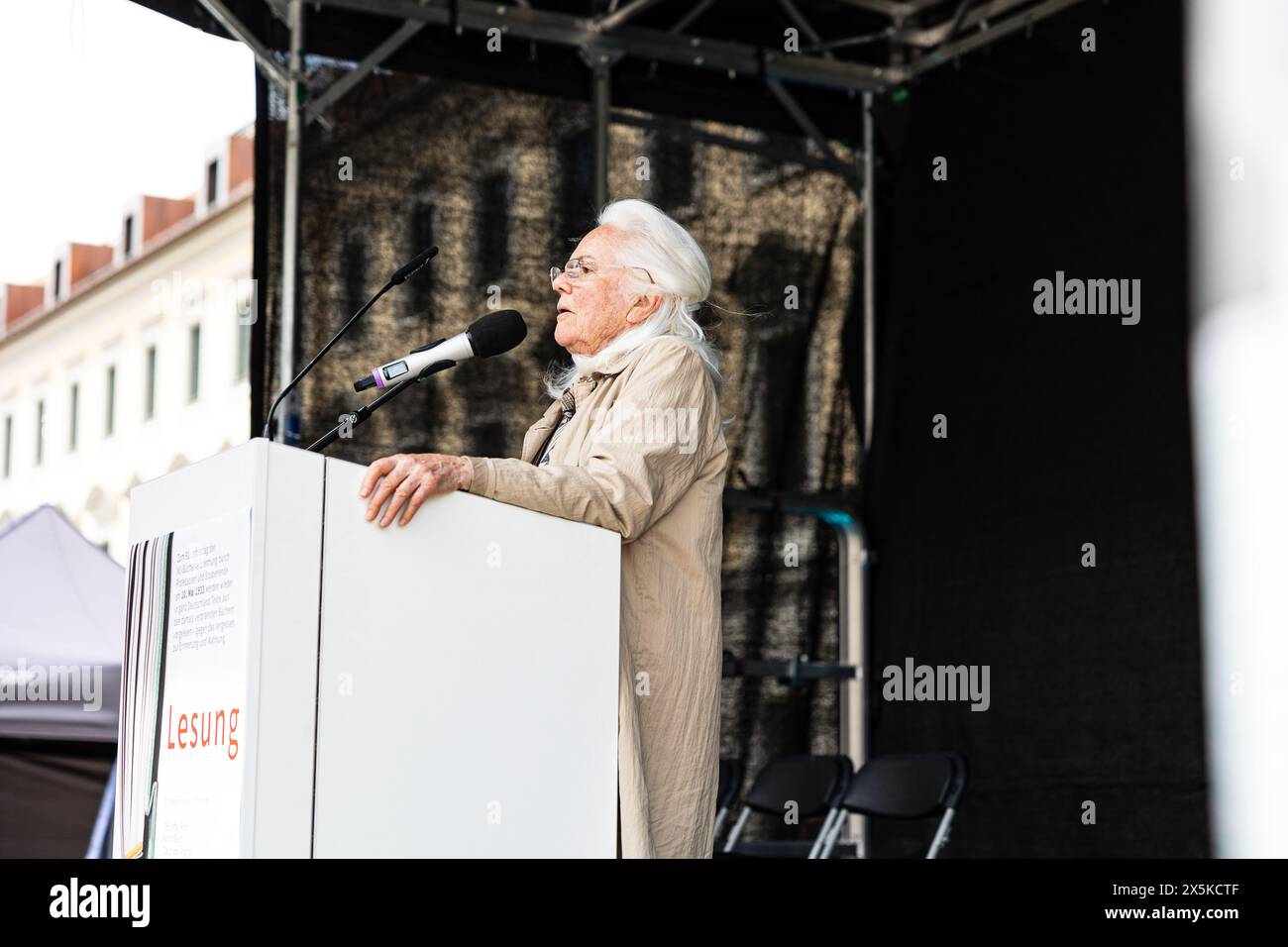 Munich, Germany. 10th May, 2024. Ursula Erber at the reading from books ...