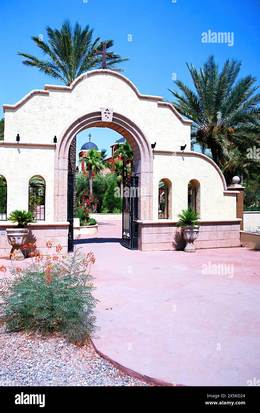 Greek orthodox chapel at St. Anthony's monastery in Arizona Stock Photo ...