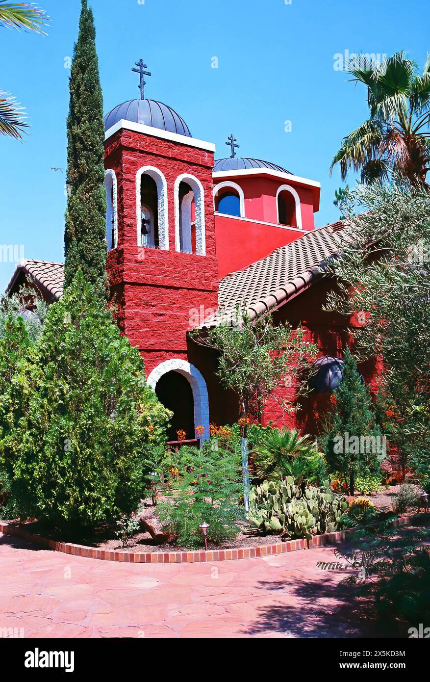 Greek orthodox chapel at St. Anthony's monastery in Arizona Stock Photo ...