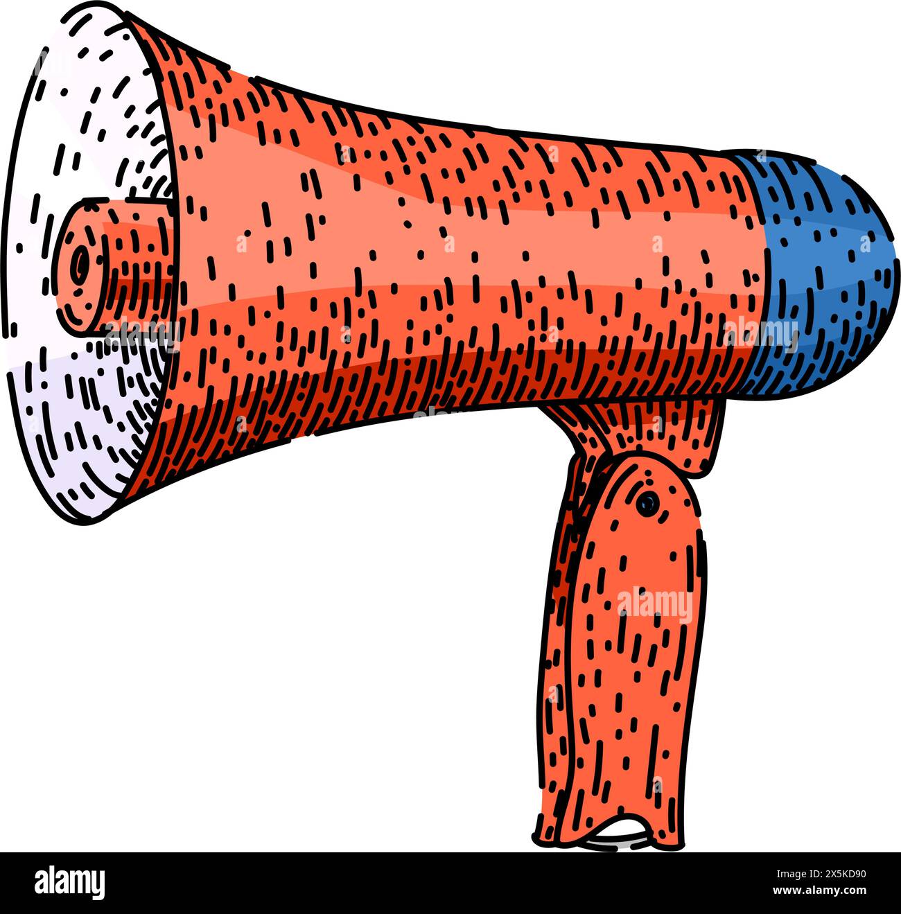 loud megaphone sketch hand drawn vector Stock Vector Image & Art - Alamy