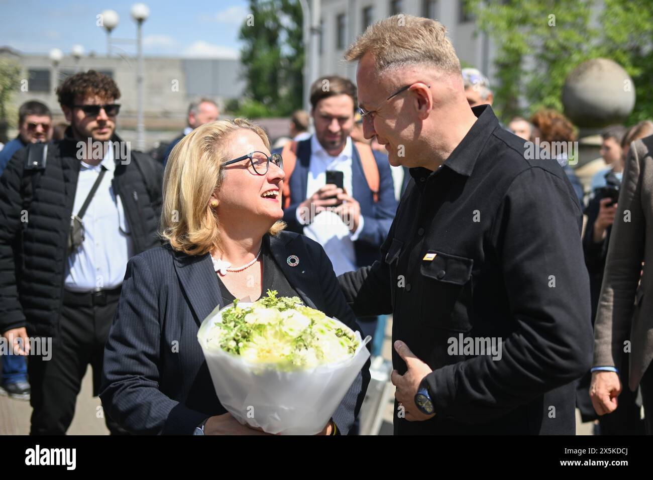 Lwiw, Ukraine. 10th May, 2024. Svenja Schulze (SPD), Federal Minister ...