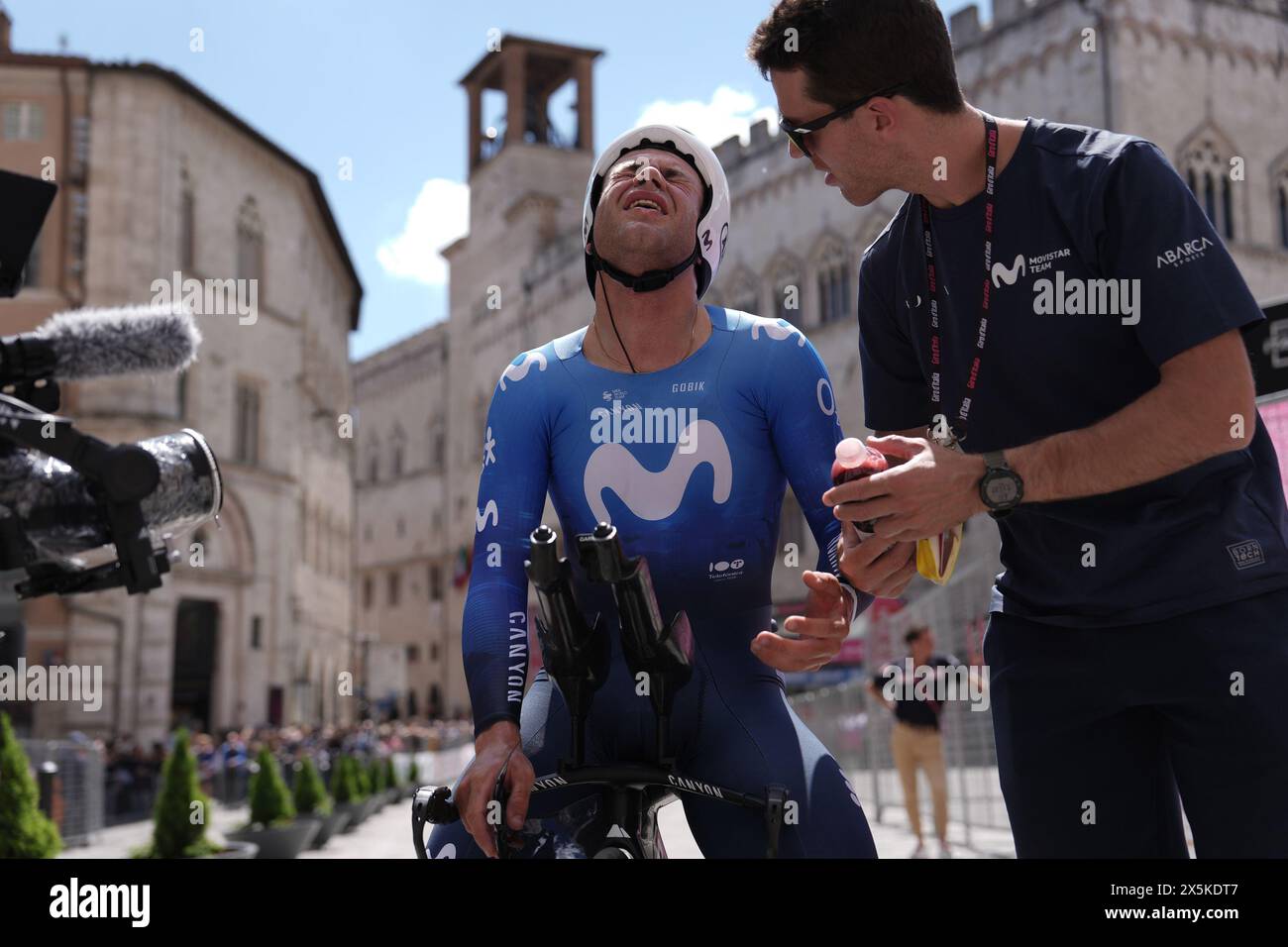 Italia. 10th May, 2024. Milesi Lorenzo (Team Movistar Team) during the ...