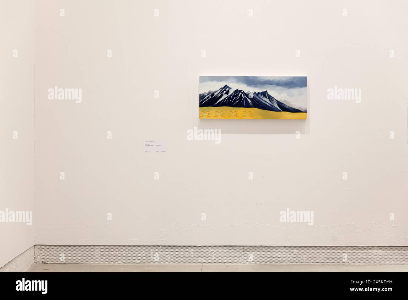 Venice, Italy - April 19, 2024: The painting of Kay WalkingStick titled ...