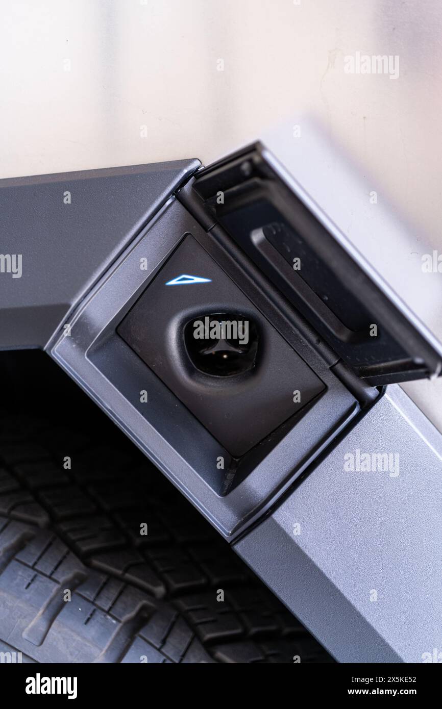 Close up tesla cybertruck charging hi-res stock photography and images ...