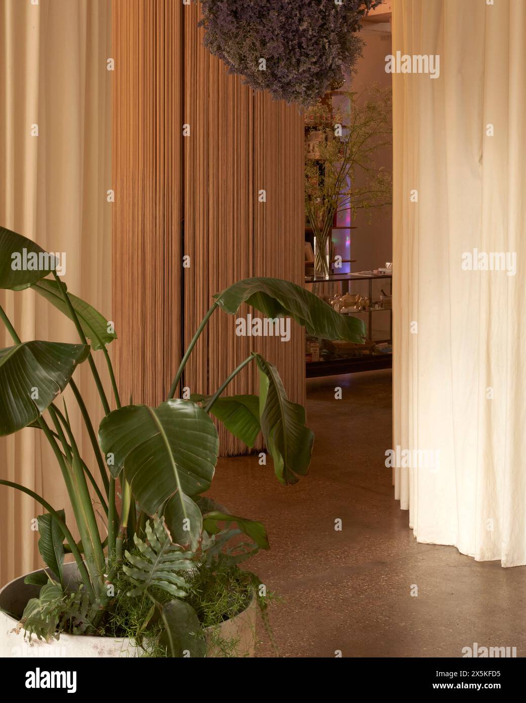 Entrance area with full-height curtains. ACME Offices, London, United ...