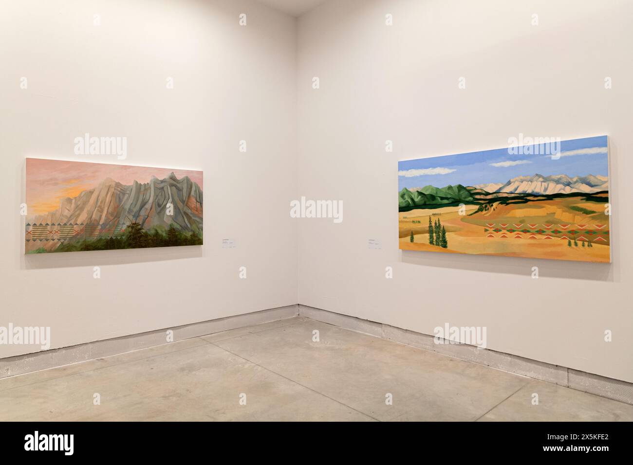 Venice, Italy - April 19, 2024: The paintings of Kay WalkingStick ...