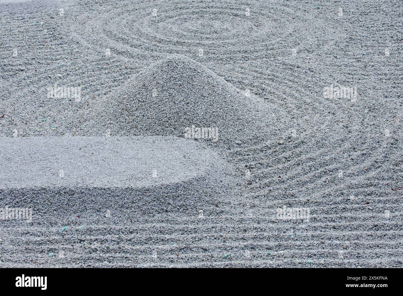 Raked Sand Patterns in Kodai-ji Temple, Kyoto, Japan Stock Photo - Alamy