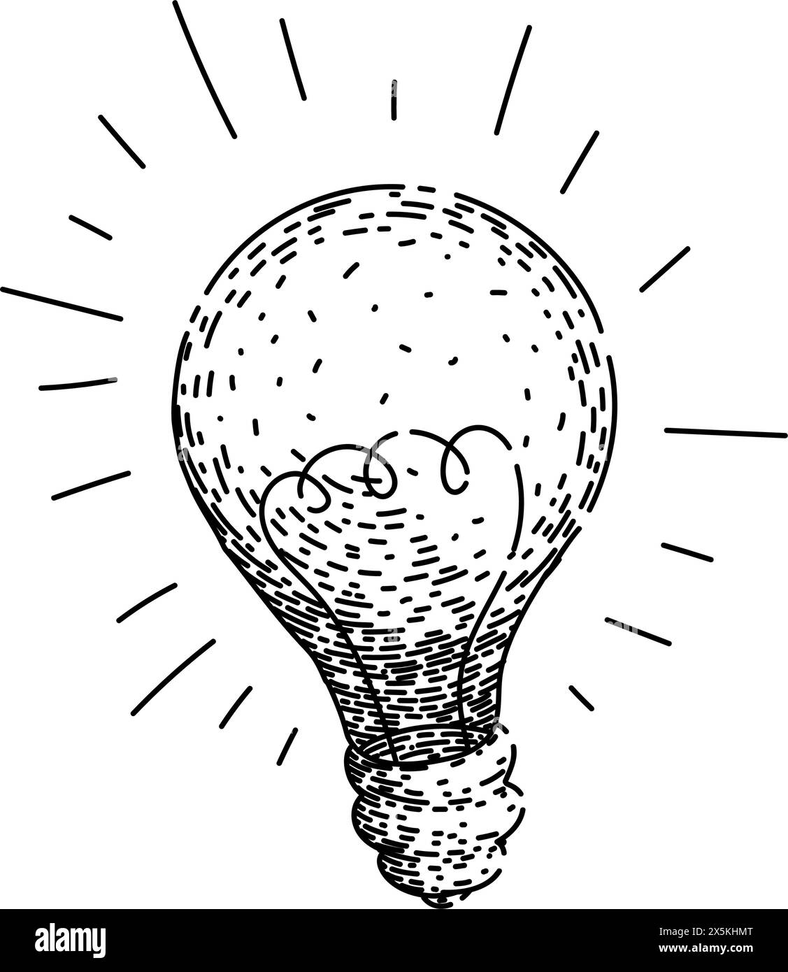 bulb bulb sketch hand drawn vector Stock Vector Image & Art - Alamy