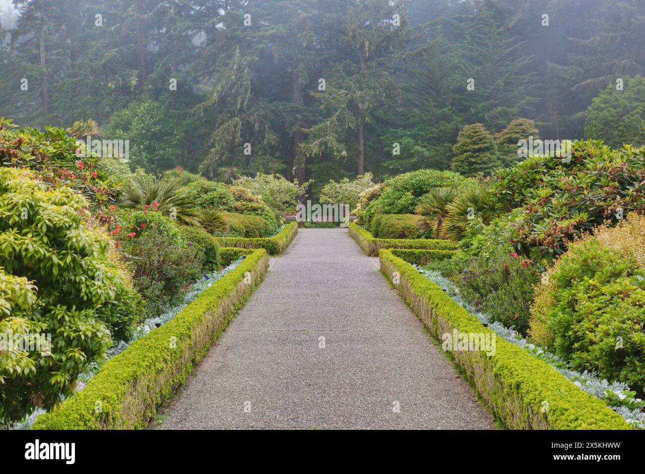 The Shore Acres State Park botanical gardens, an Oregon State Park at ...