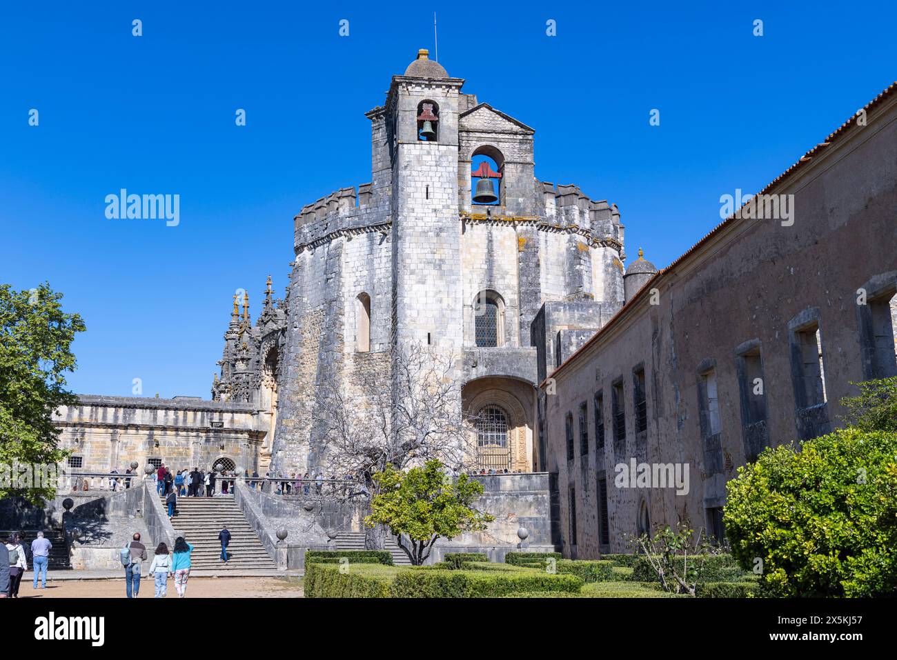 Portugal, Tomar. The Convent of Christ, Convento de Cristo, in the ...