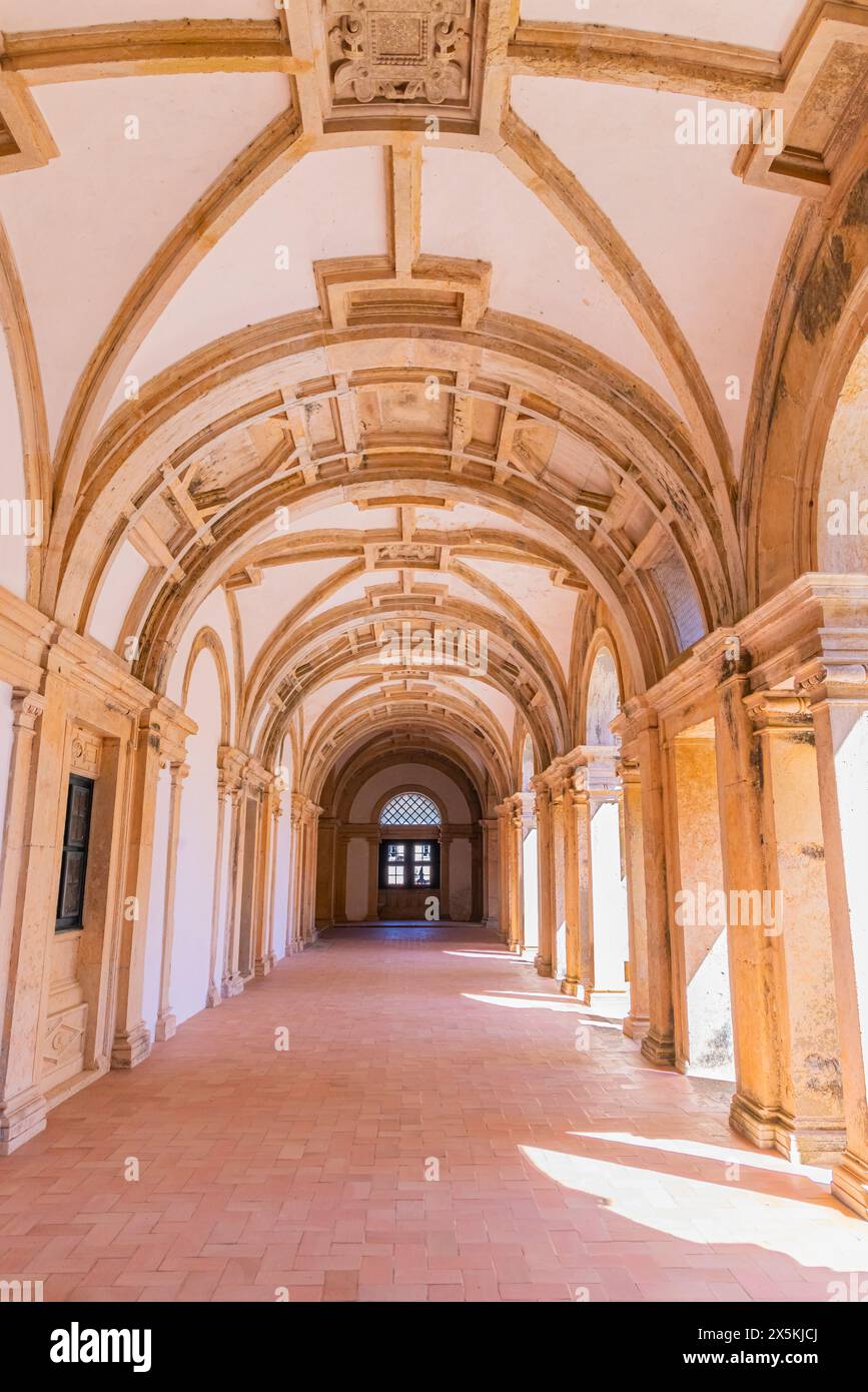 Portugal, Tomar. Interior of the Convent of Christ in the Castle of ...