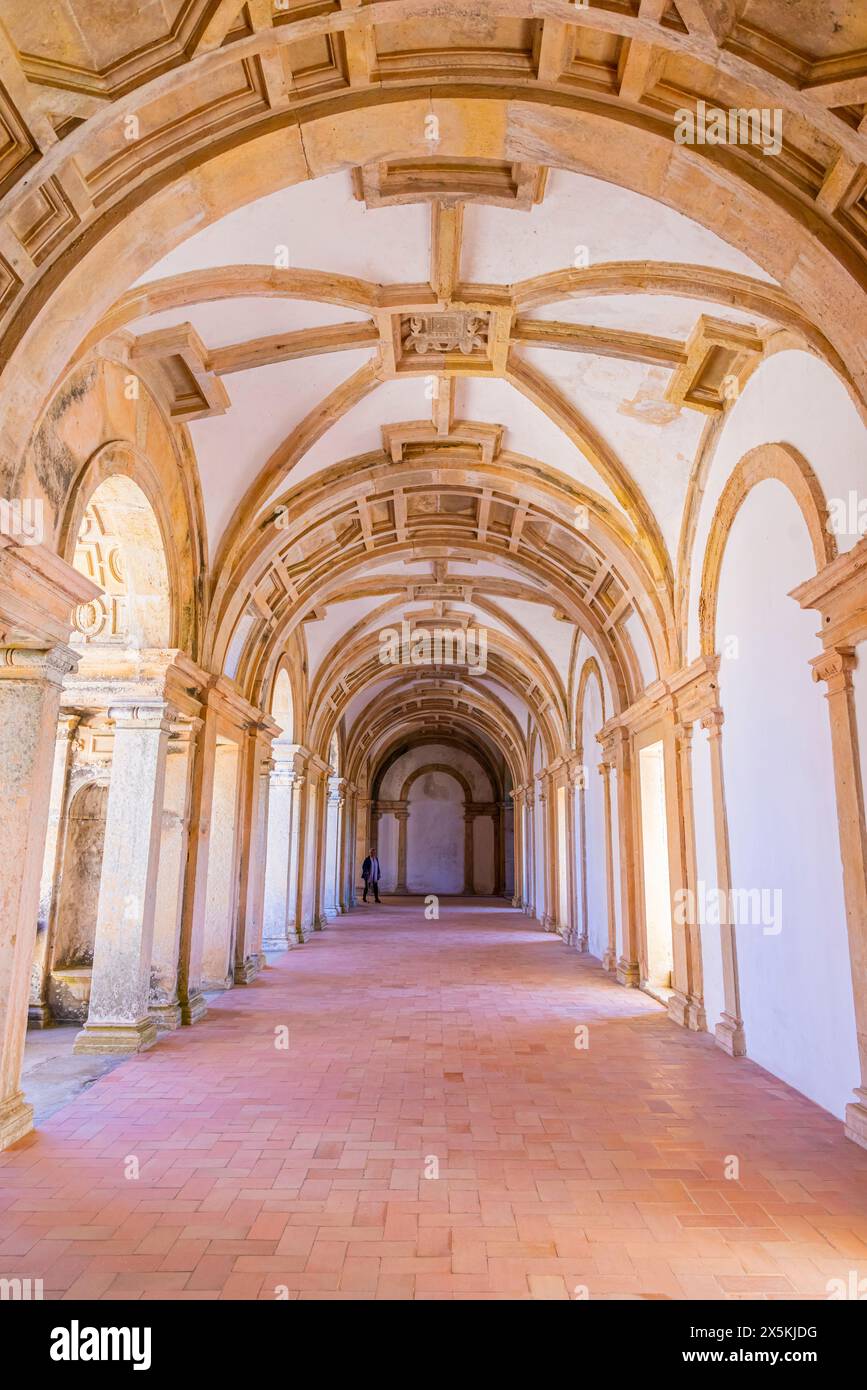 Portugal, Tomar. Interior of the Convent of Christ in the Castle of ...