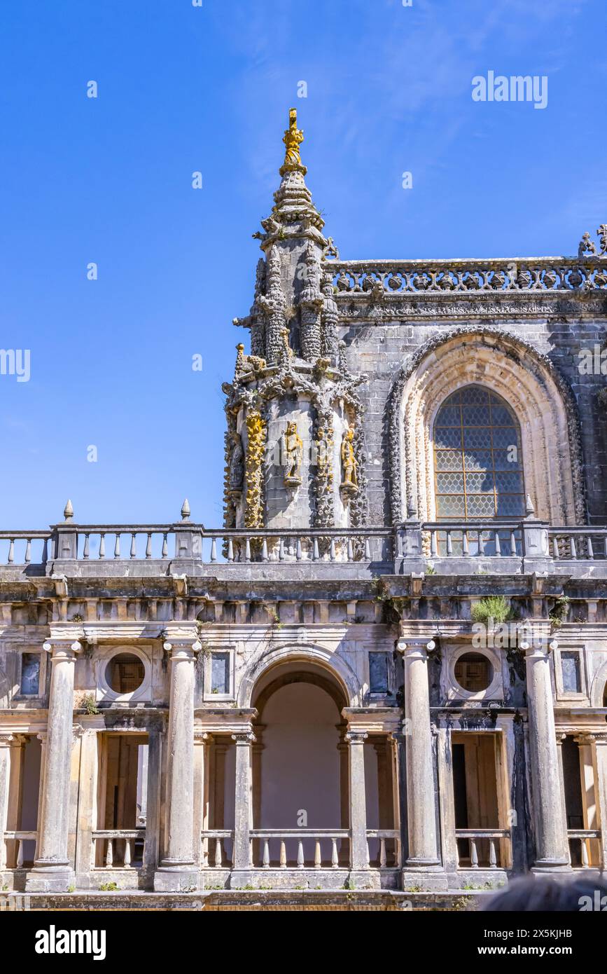 Portugal, Tomar. The Convent of Christ in the Castle of Tomar. Built by ...