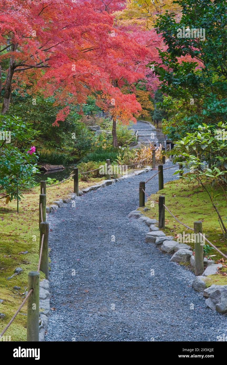 The Tenruyuji temple is a Zen Buddhist temple in a garden in the hills ...