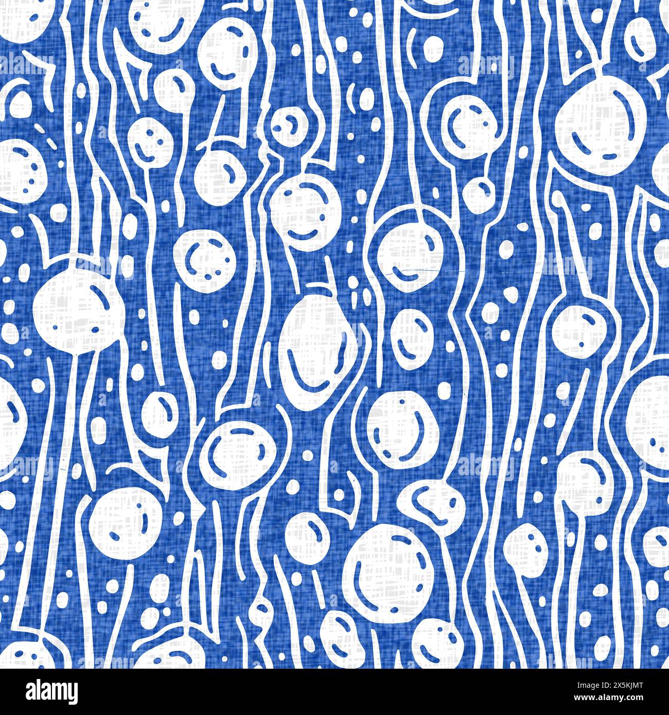 Soft blu water bubbles circle dot seamless texture pattern. Beachy ...