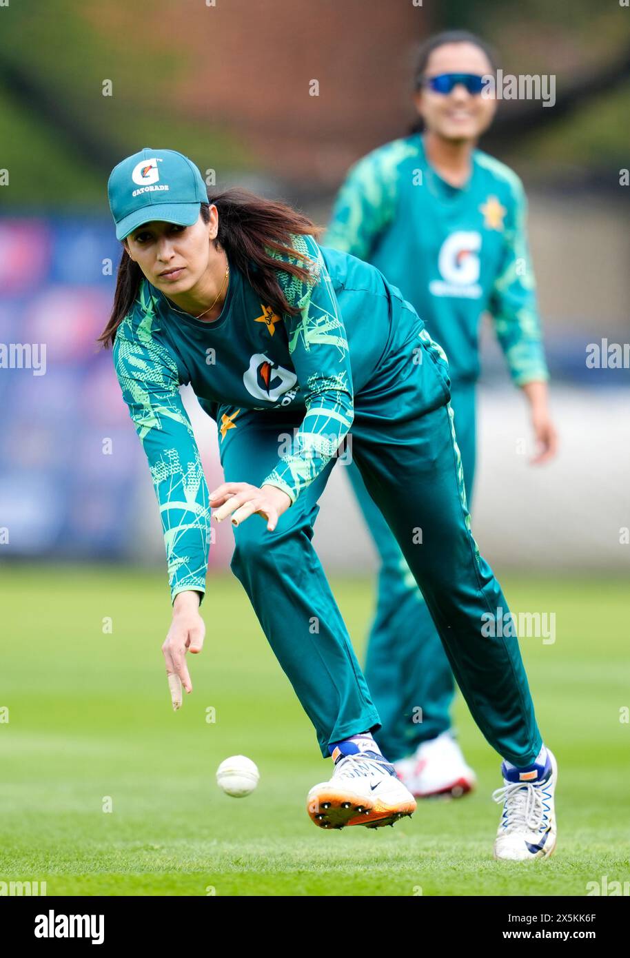 Pakistan's Aliya Riaz during a practice session at Edgbaston ...