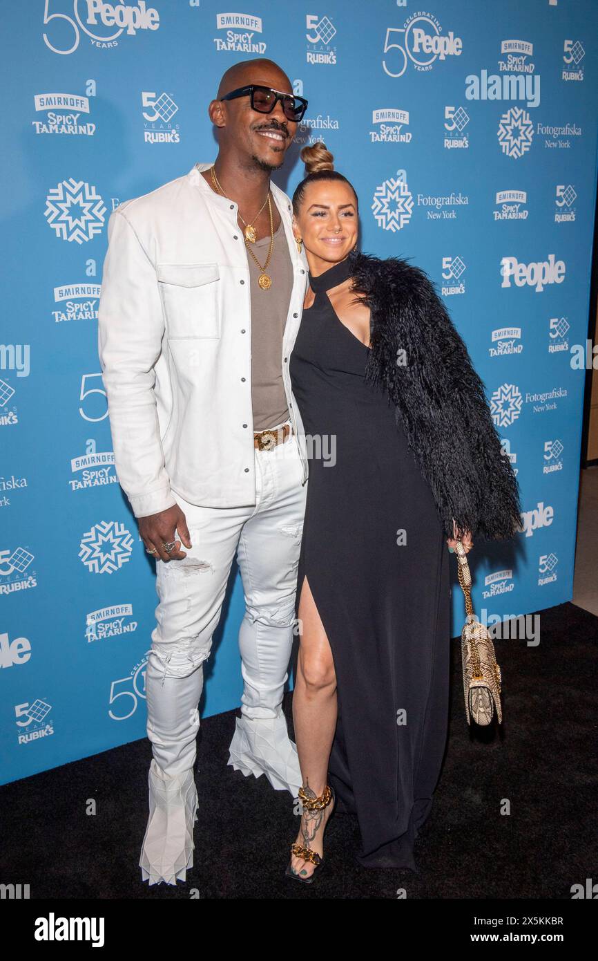 New York, United States. 09th May, 2024. Mechad Brooks (L) is attending ...