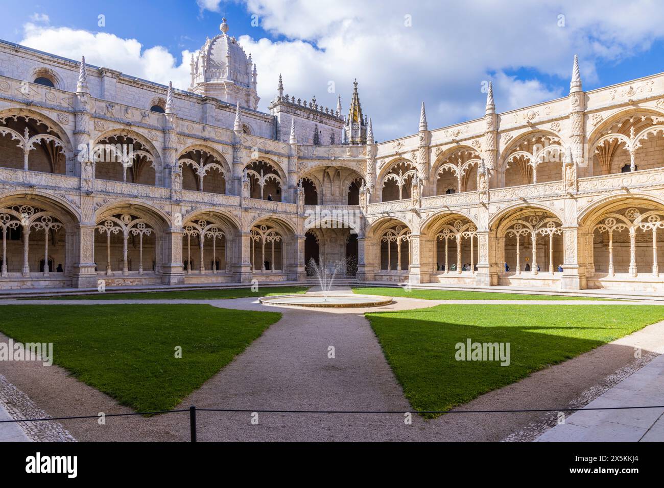 Portugal, Lisbon. The Jeronimos Monastery, burial site of Vasco da Gama ...