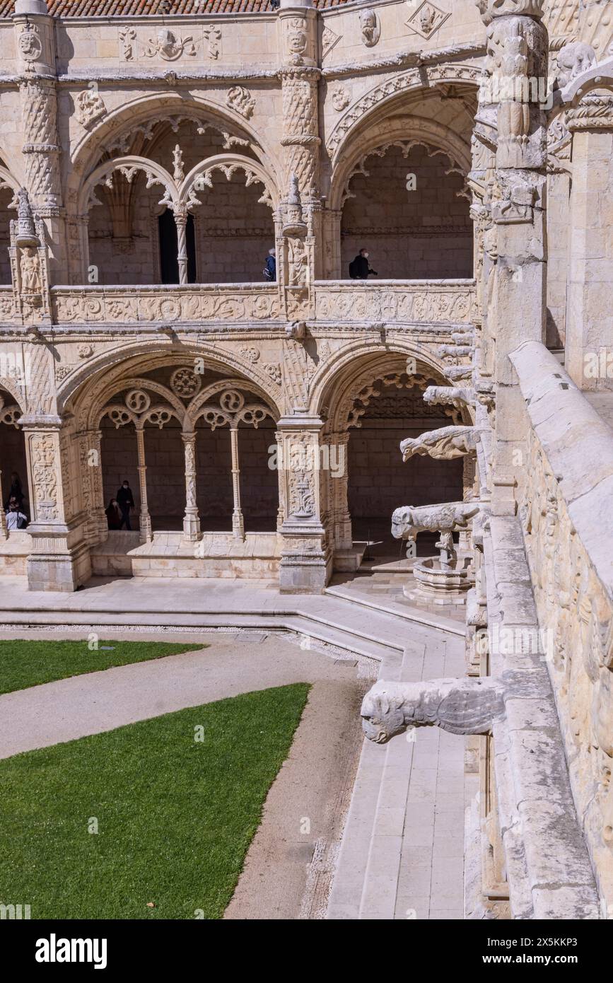 Portugal, Lisbon. The Jeronimos Monastery, burial site of Vasco da Gama ...
