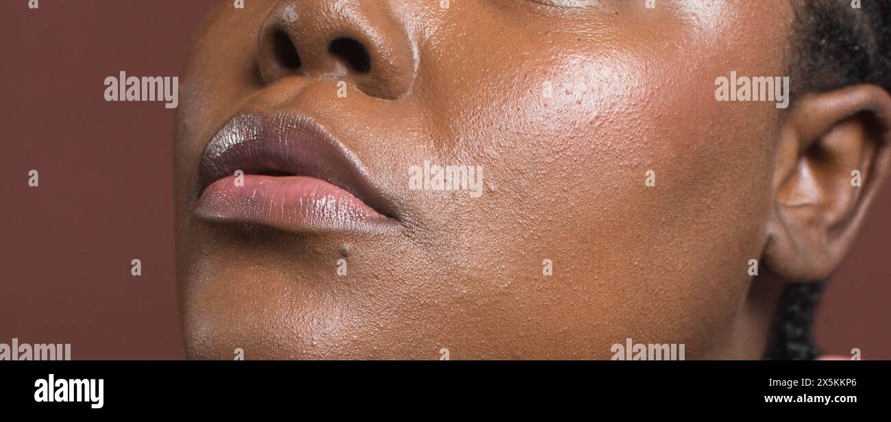 Brown skin woman with even skin tone, dark skin woman with foundation ...