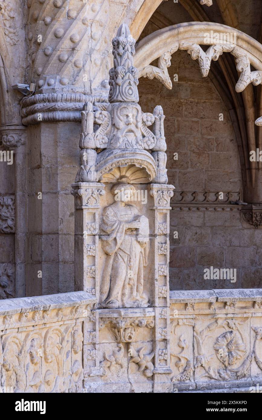 Portugal, Lisbon. The Jeronimos Monastery, burial site of Vasco da Gama ...