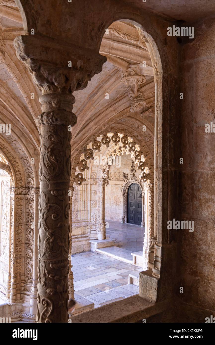 Portugal, Lisbon. The Jeronimos Monastery, burial site of Vasco da Gama ...