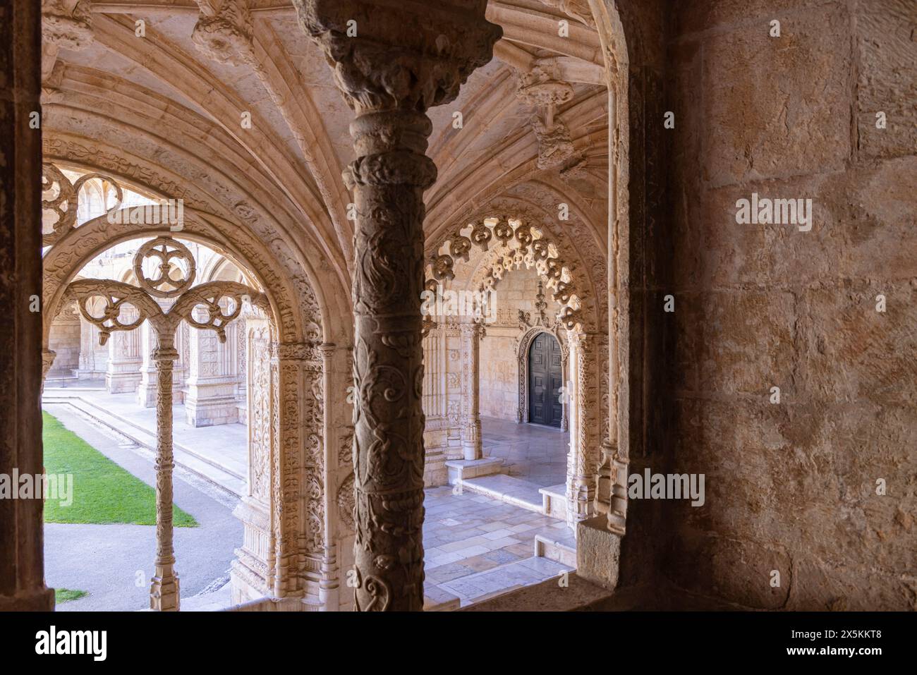 Portugal, Lisbon. The Jeronimos Monastery, burial site of Vasco da Gama ...