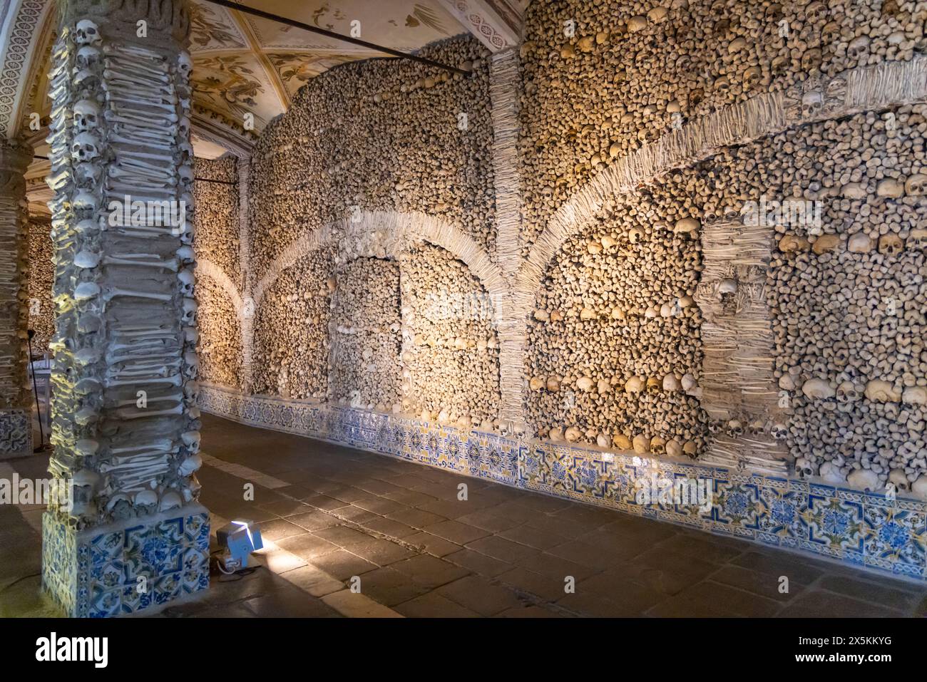 Portugal, Evora. The Chapel of Bones in Evora. (Editorial Use Only ...