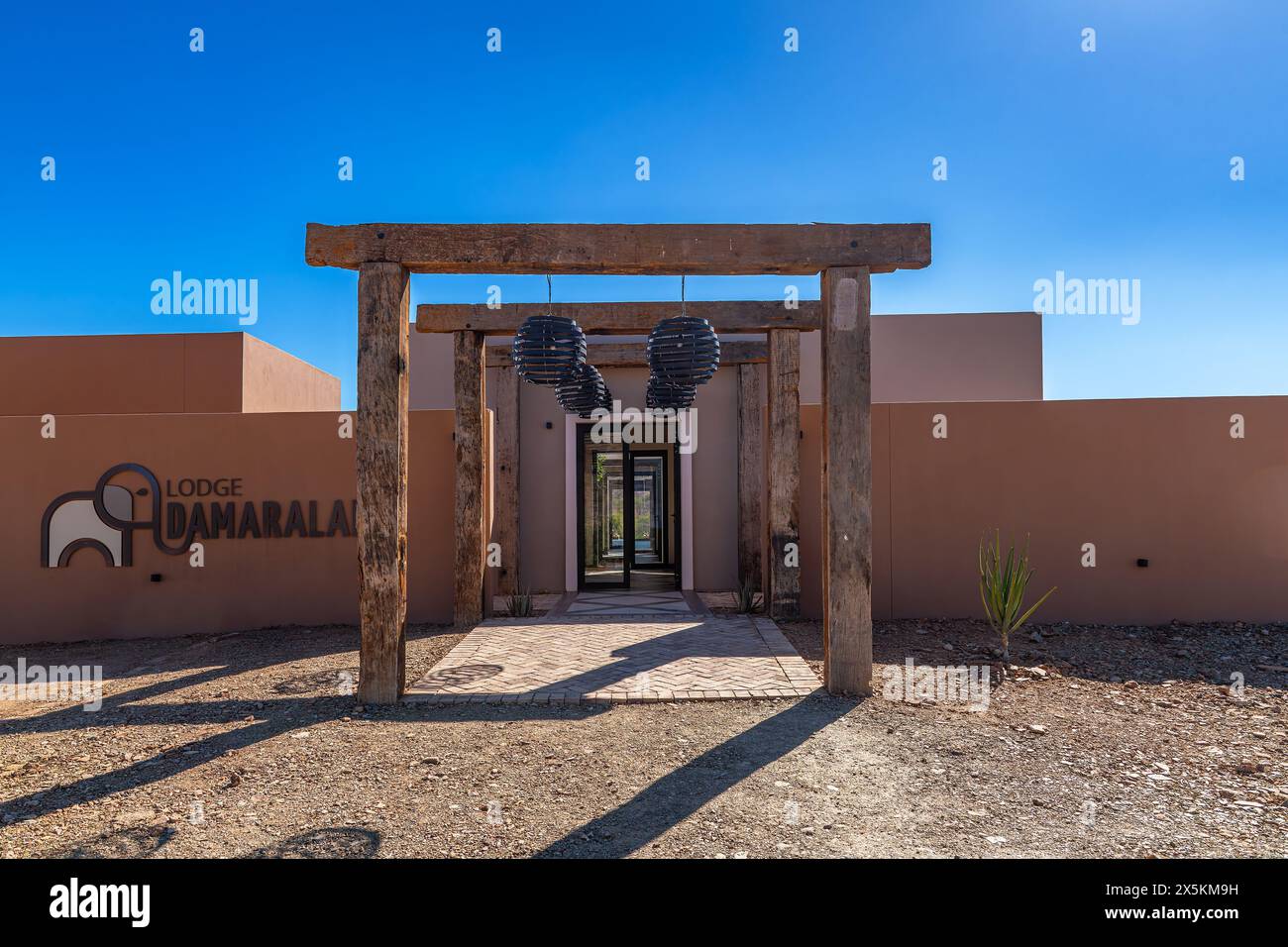 Building Of The Lodge Damaraland, Khoriax, Namibia Stock Photo - Alamy