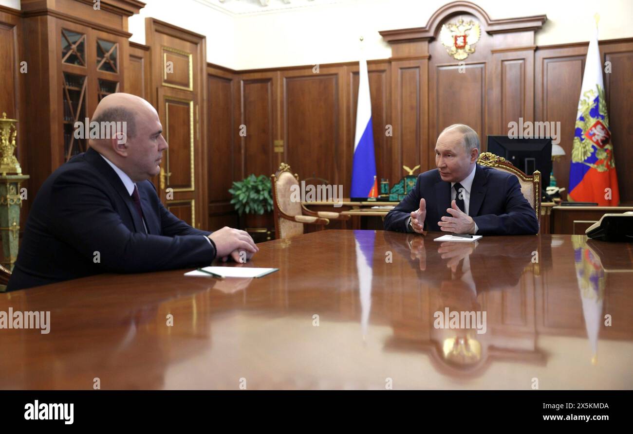 Moscow, Russia. 10th May, 2024. Russian President Vladimir Putin meets ...
