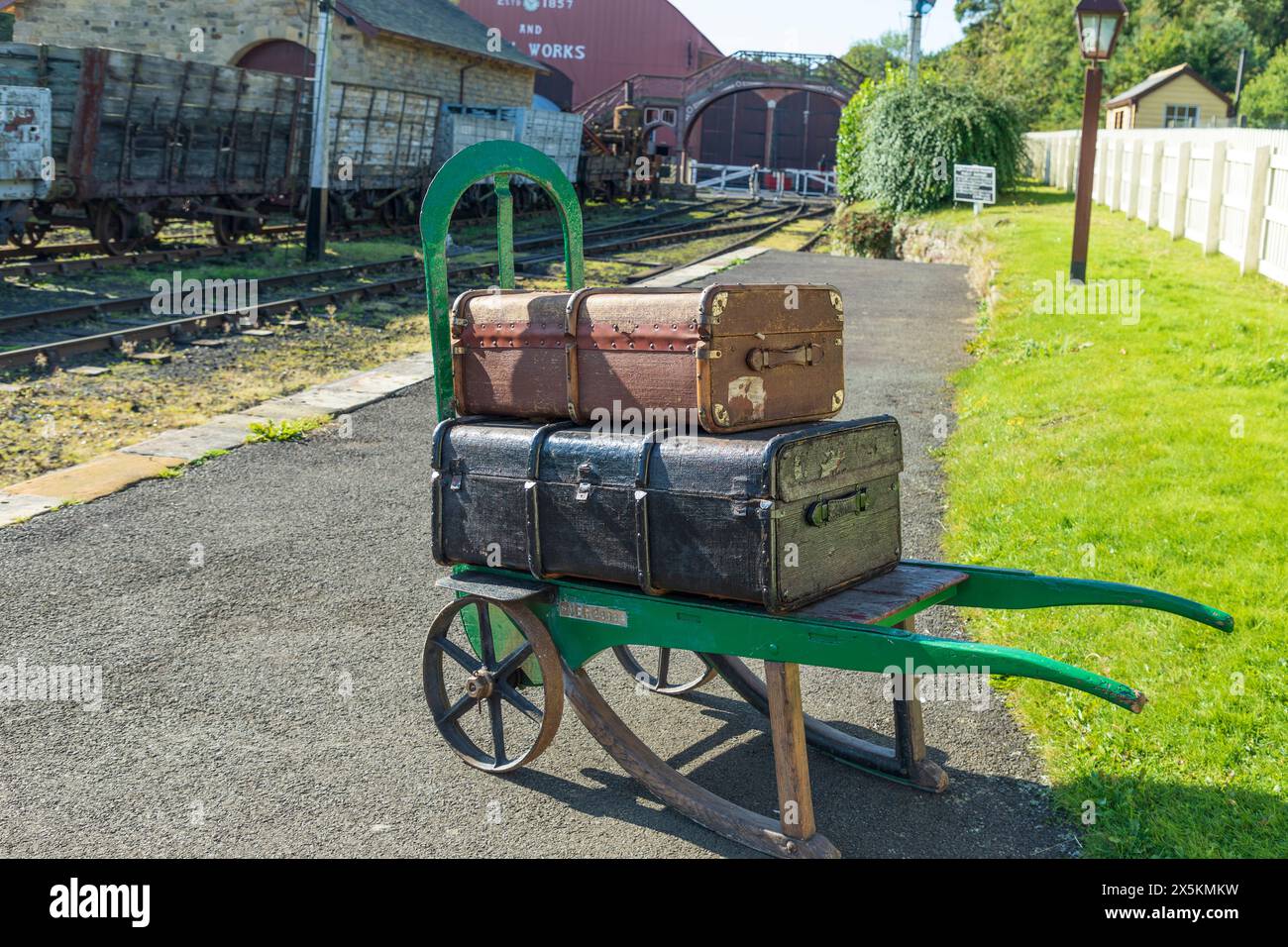 England, County Durham, Stanley. Beamish Museum. Rowley Station Stock ...