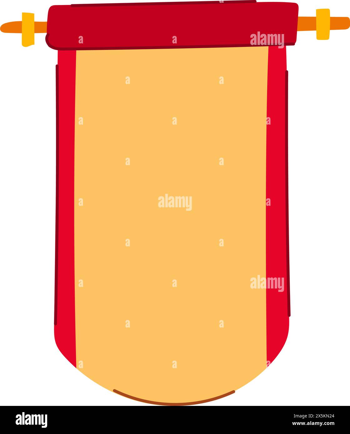 red chinese scroll cartoon vector illustration Stock Vector Image & Art ...