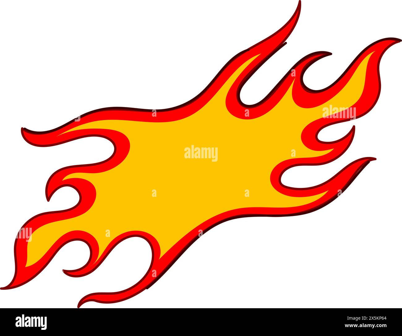 tattoo flame decal cartoon vector illustration Stock Vector Image & Art ...