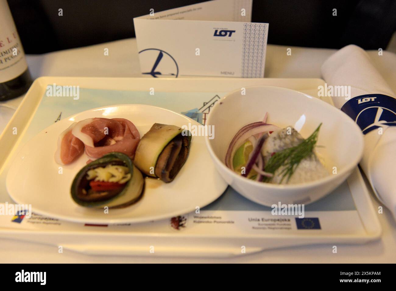 Polish airlines food hi-res stock photography and images - Alamy
